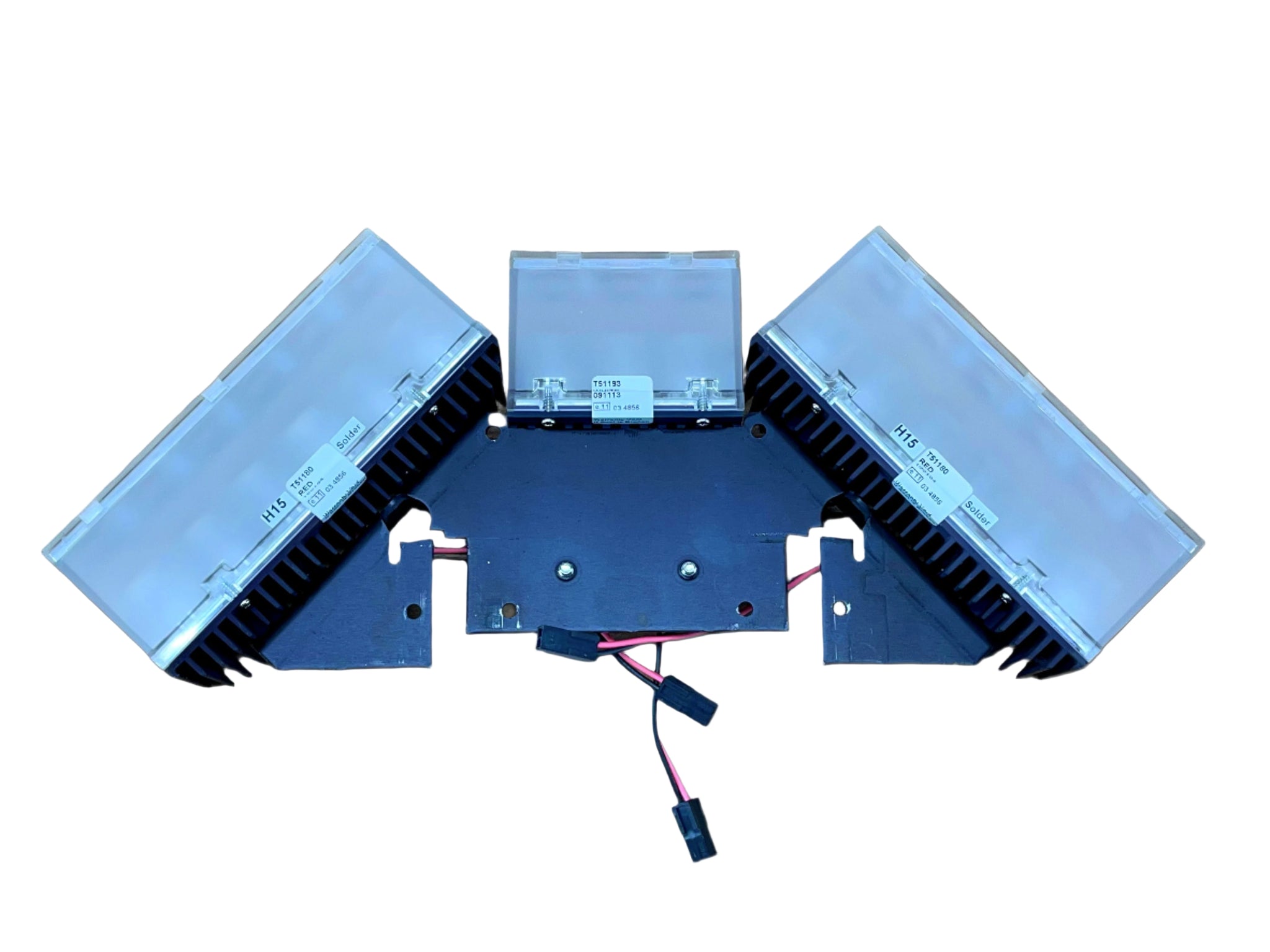 Code 3 Defender Lightbar - TriCore LED - Corner Assembly Red with Whit