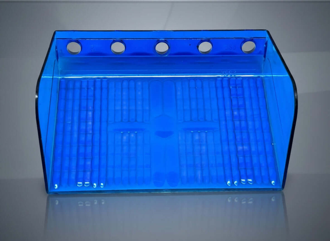 Code 3 MX7000 Lightbar - Lower Blue Filter 5 Hole P/N: 255X