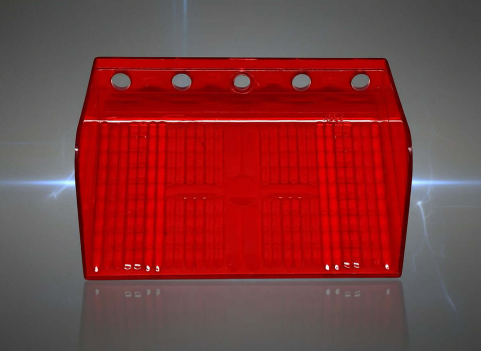 Code 3 MX7000 Lightbar - Lower Red Filter 5 Hole P/N: 255X