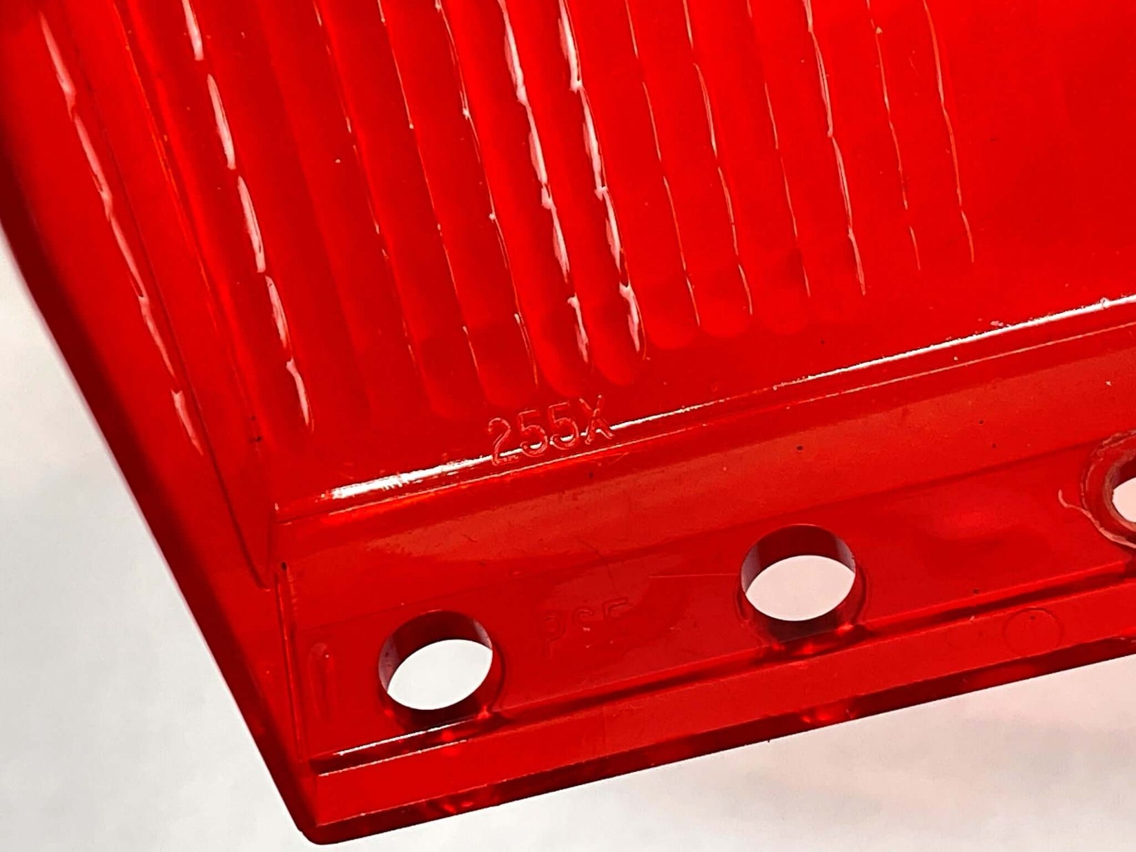 Code 3 MX7000 Lightbar - Lower Red Filter 5 Hole P/N: 255X