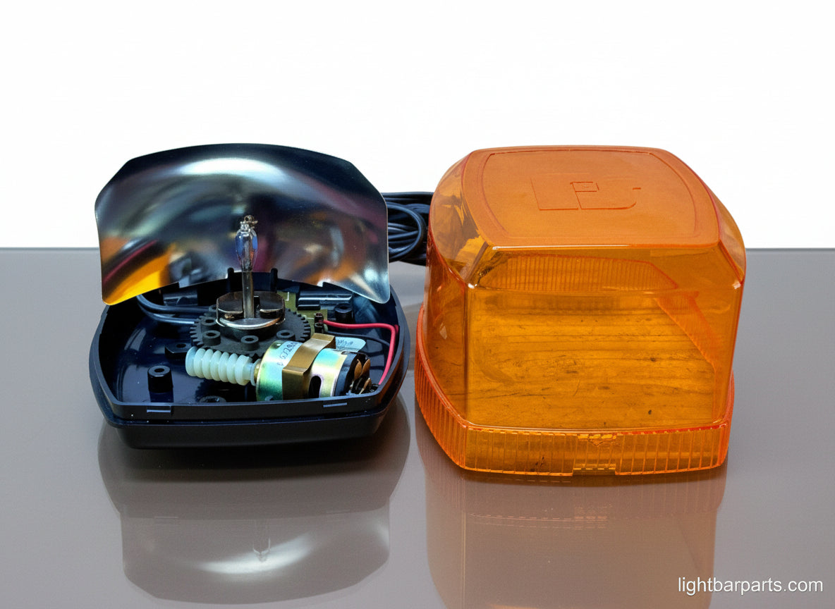 Federal Signal FireBeam Model: FB3MEF - 12V - Fast Speed with Amber Do