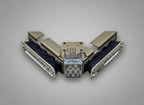 CODE 3 RX2700 - Corner PriZm LED Module - 12 Diodes - Blue with LED Al