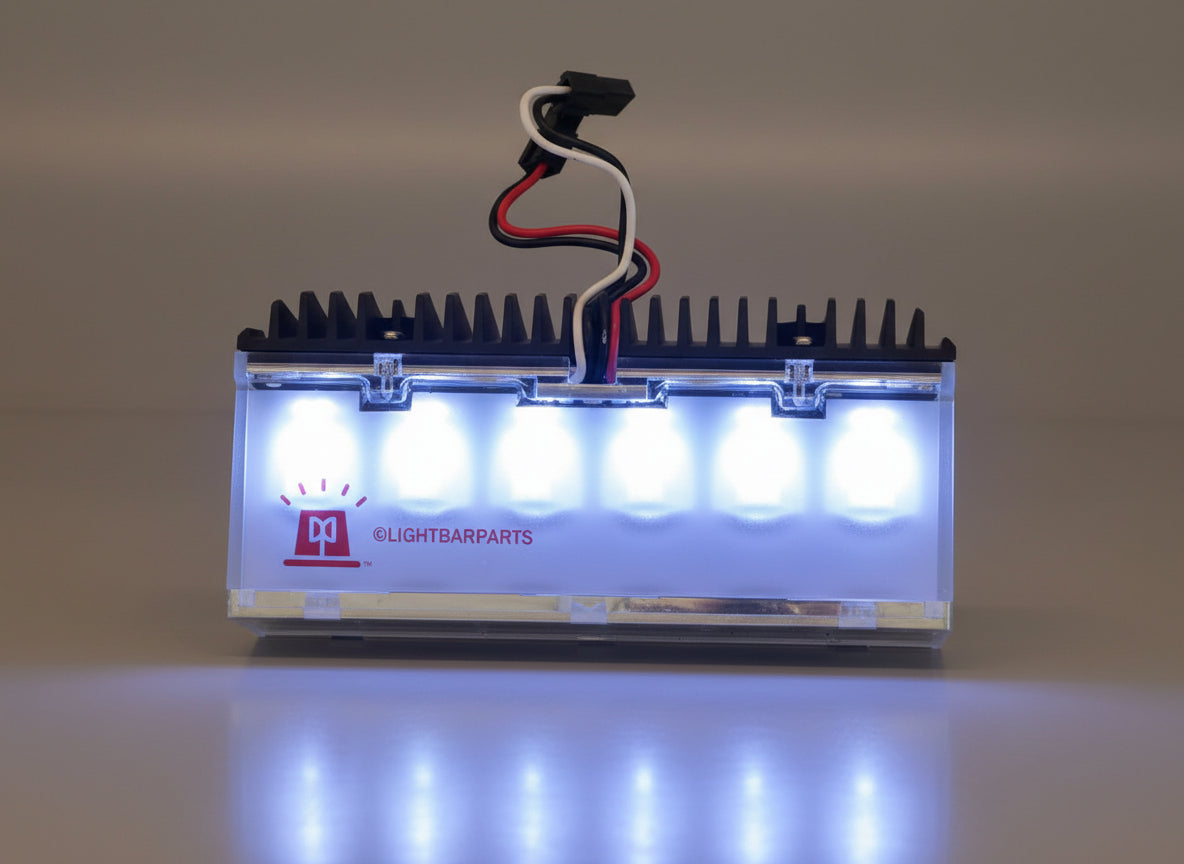 Code 3 Defender Lightbar - TriCore DUO LED - White / Blue Light Module