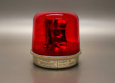 EDWARDS SIGNALING Rotating Warning Light: Red, 100W Halogen, 120V AC,