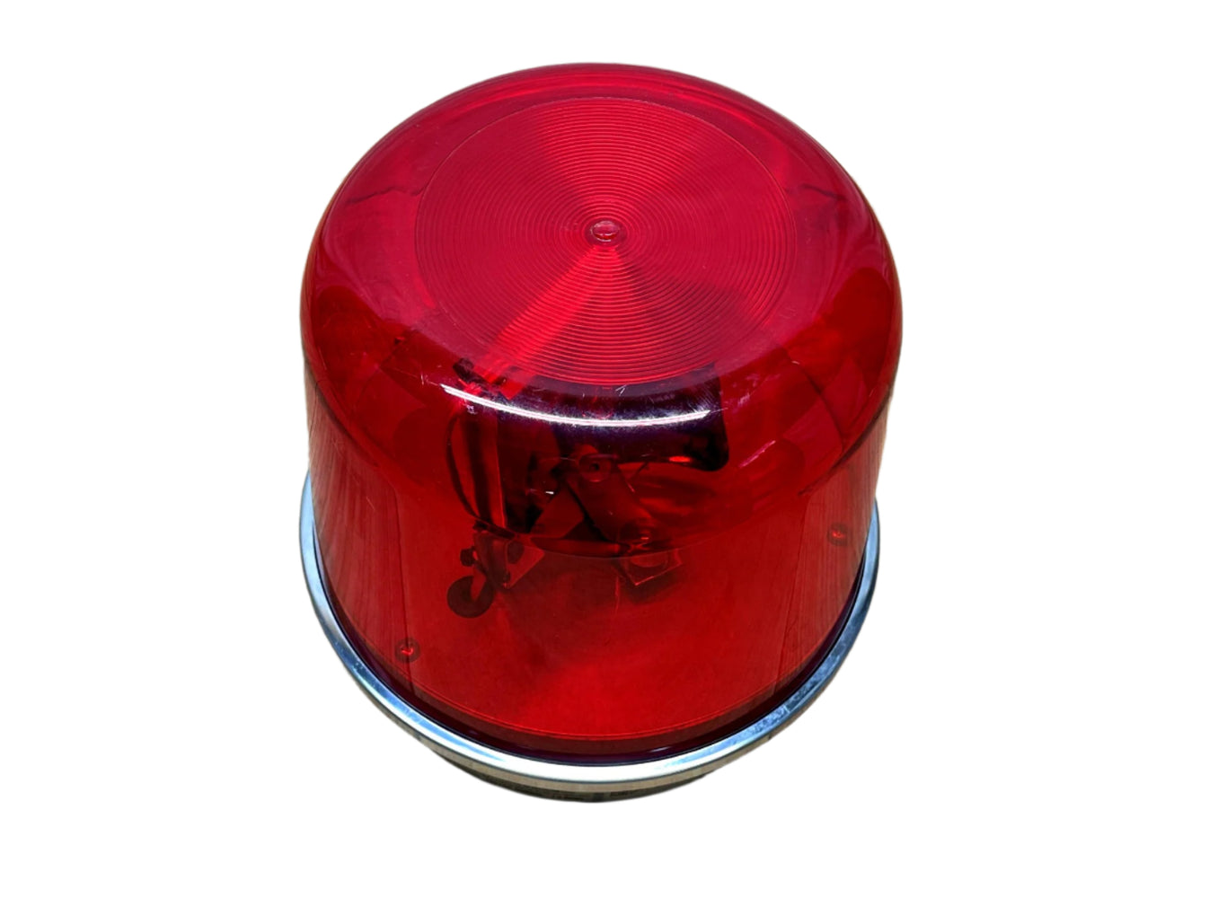 EDWARDS SIGNALING Rotating Warning Light: Red, 100W Halogen, 120V AC,