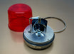 EDWARDS SIGNALING Rotating Warning Light: Red, 100W Halogen, 120V AC,