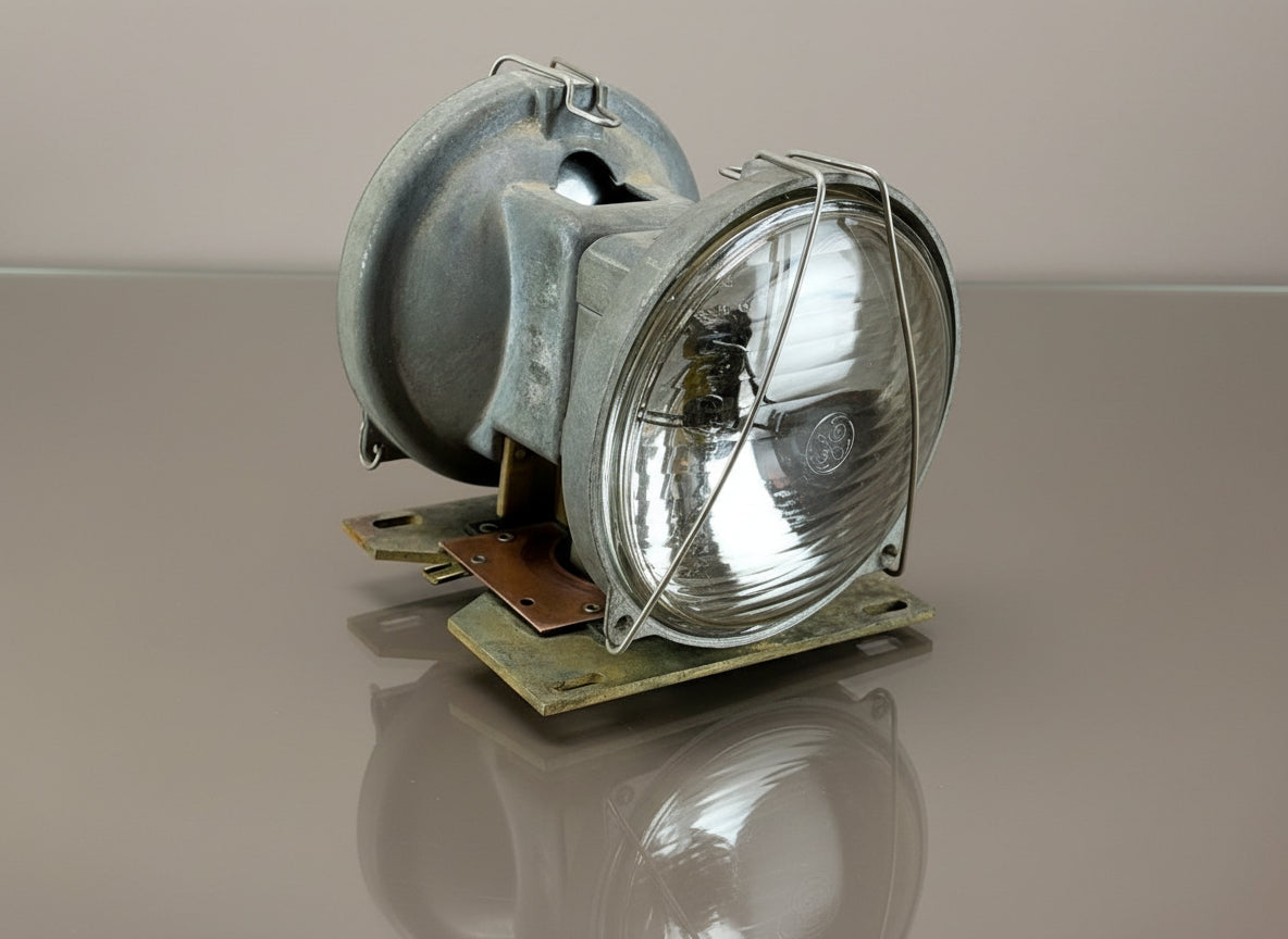 Federal Signal Twinsonic 12 12X CTS 12F - Rotator Light - GE 7400 Clea