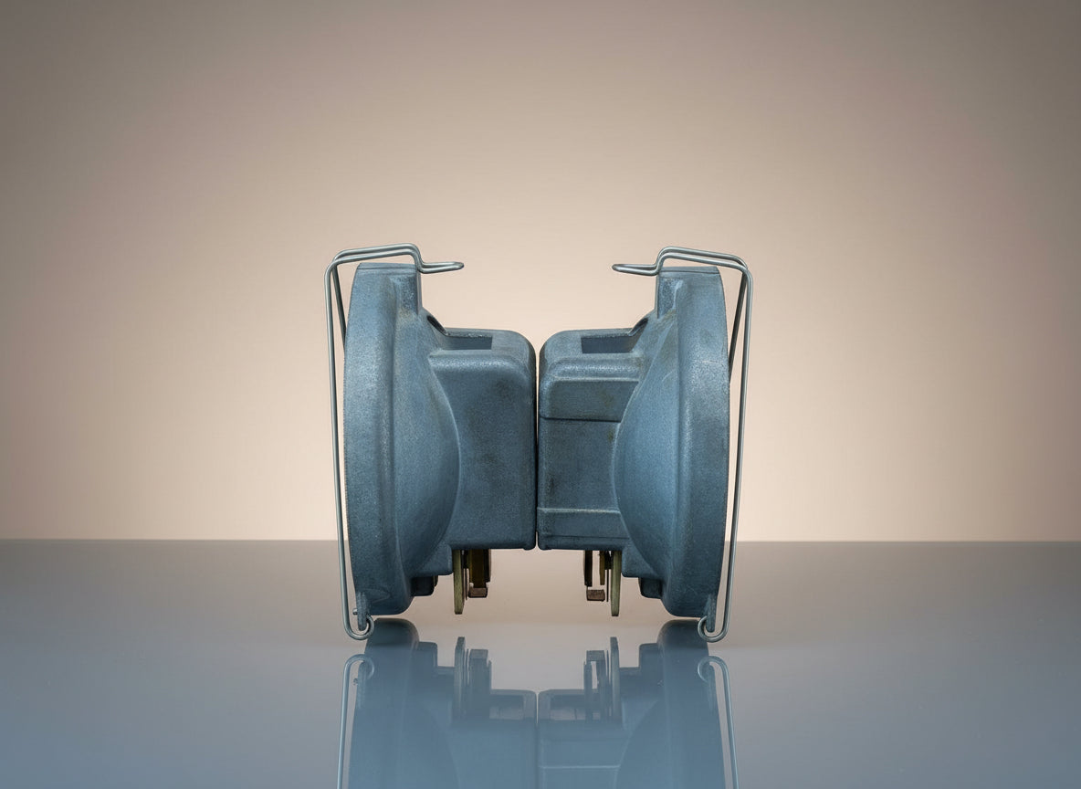 Federal Signal Twinsonic 12 12X CTS 12F - Rotator Light - GE 7400 Clea