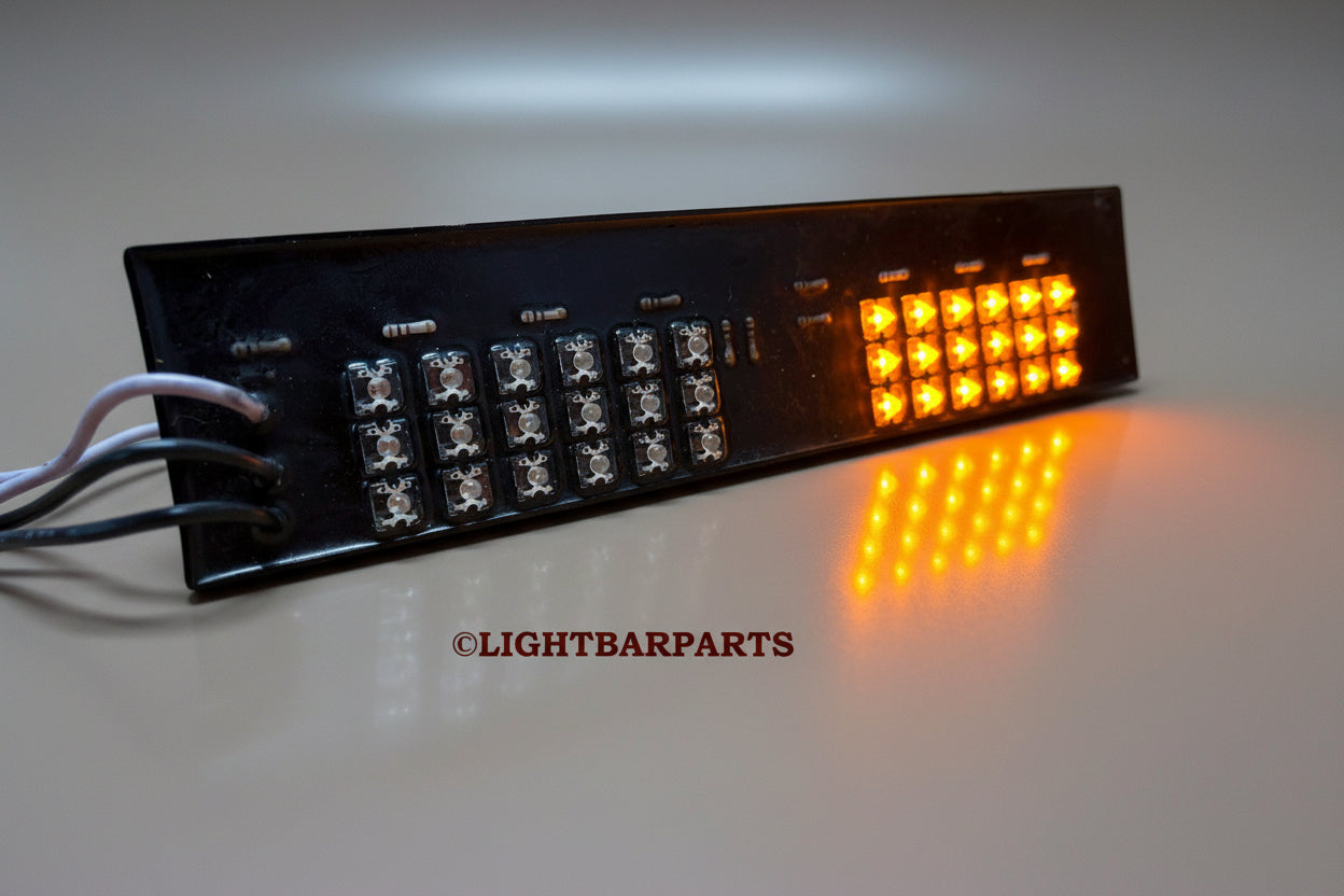 STAR Headlight Vintage Lightbar - Interceptor - Dual Amber LED Light M