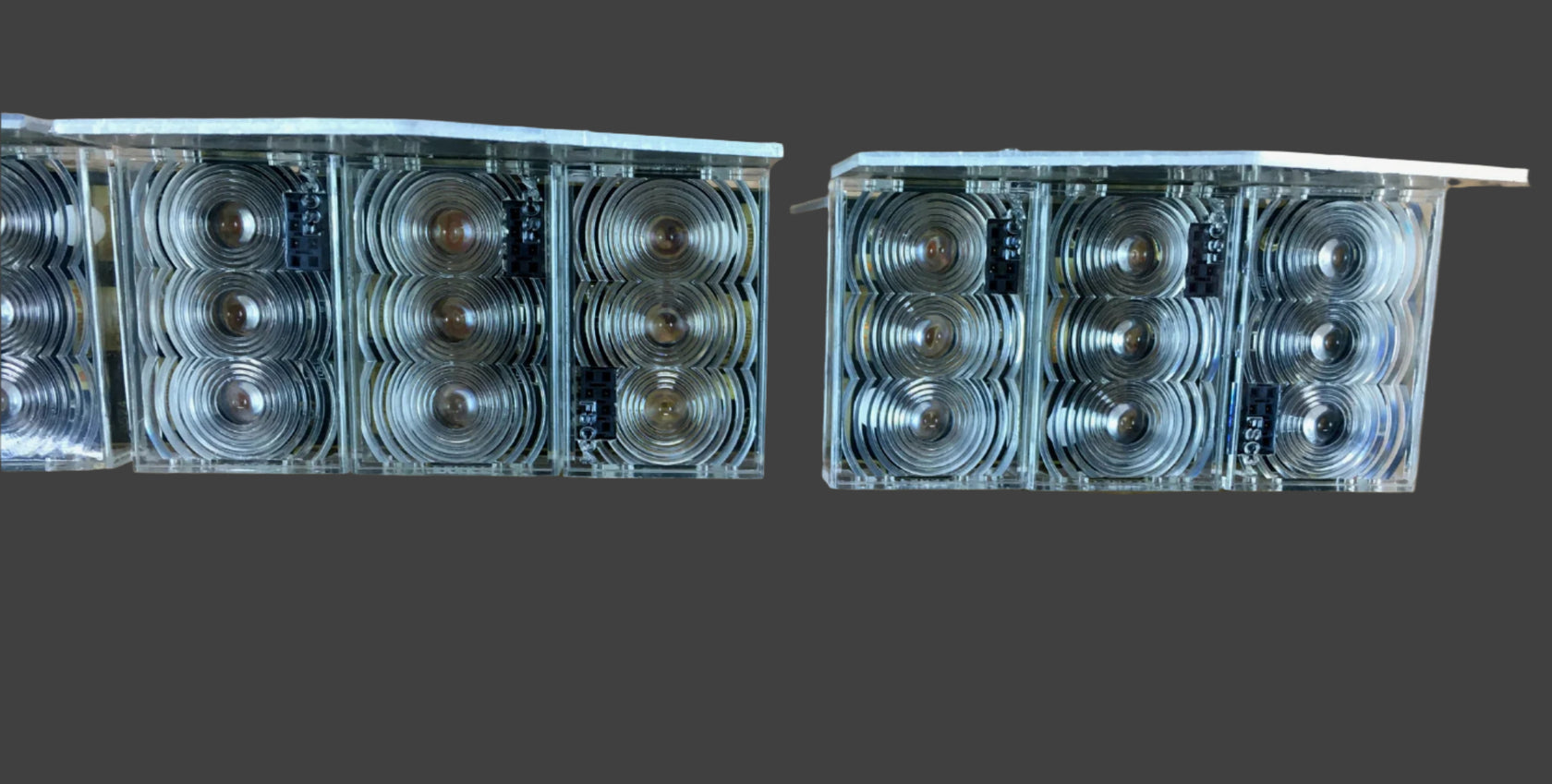 Federal Signal Vista Lightbar - Clip On RED LED Lower 4 Lamp