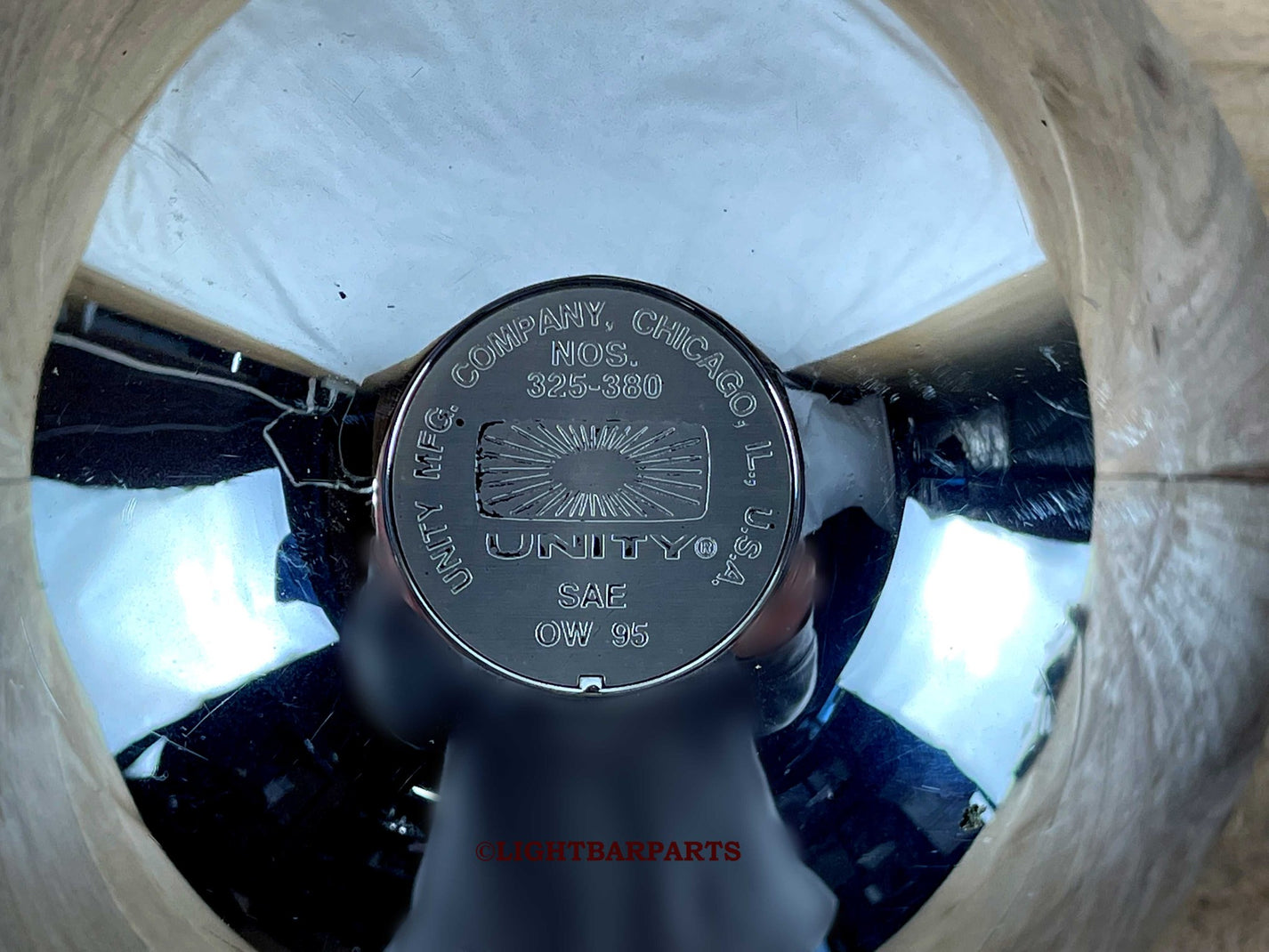 Unity Spotlight Parts - 6" Plastic Chrome Light Hood